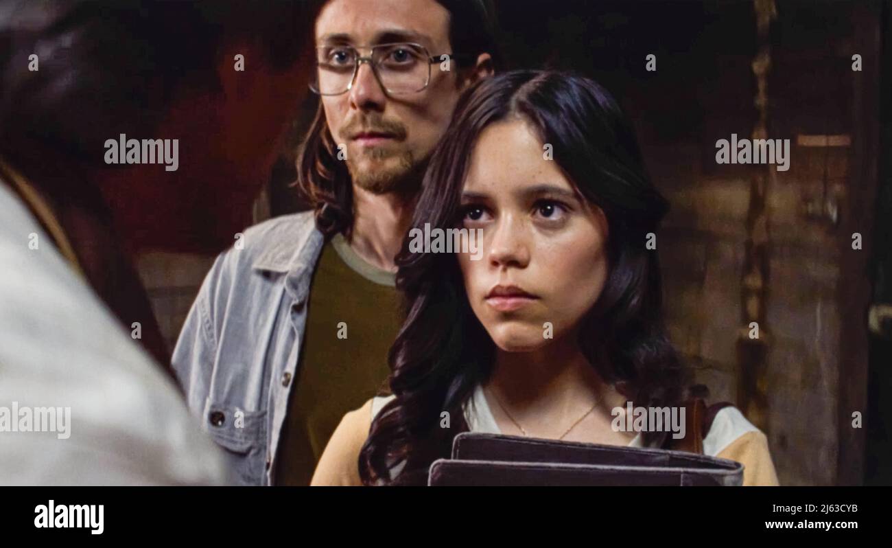 USA. Owen Campbell and Jenna Ortega in the (C)A24 new film: X (2022). Plot: In 1979, a group of ...