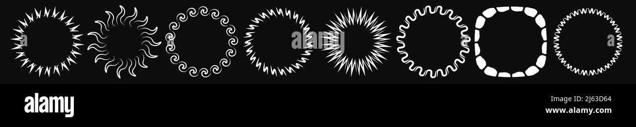 Abstract radial, geometric vector design element. Non figurative ...