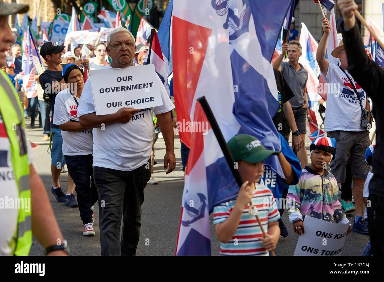 Cape Town, South Africa. 27th Apr, 2022. Cape Town Freedom Day Protest ...