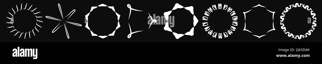 Abstract radial, geometric vector design element. Non figurative ...