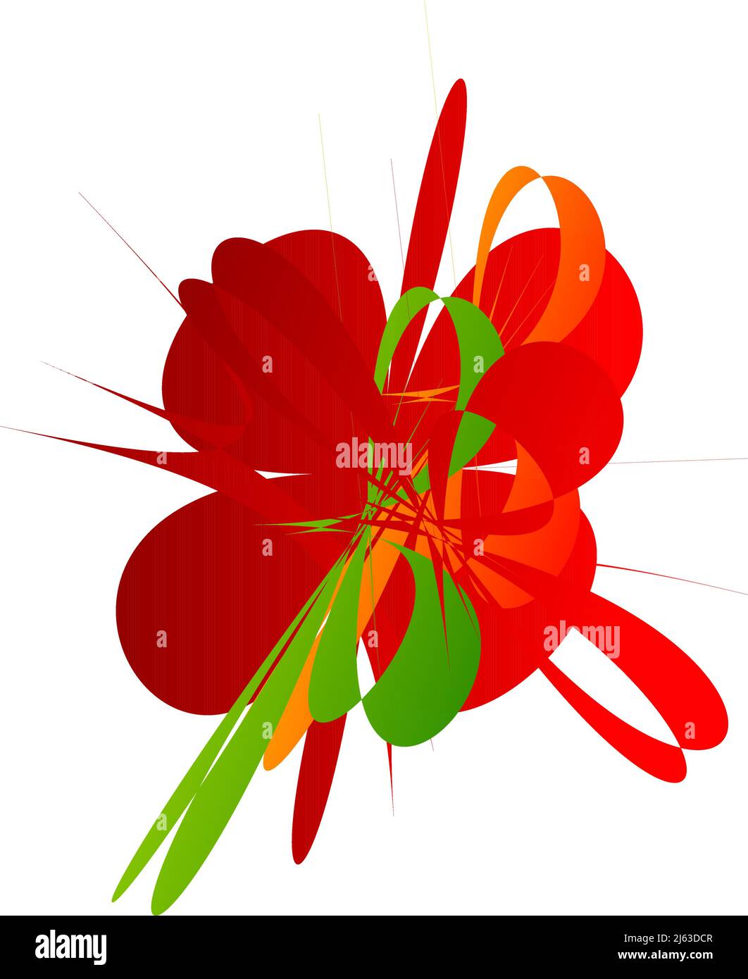 Abstract random geometric shape. Non figural, non figurative artistic ...