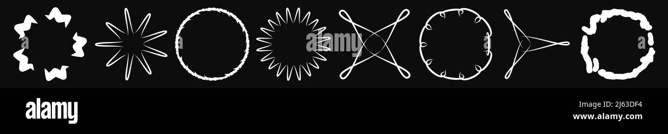 Abstract radial, geometric vector design element. Non figurative ...