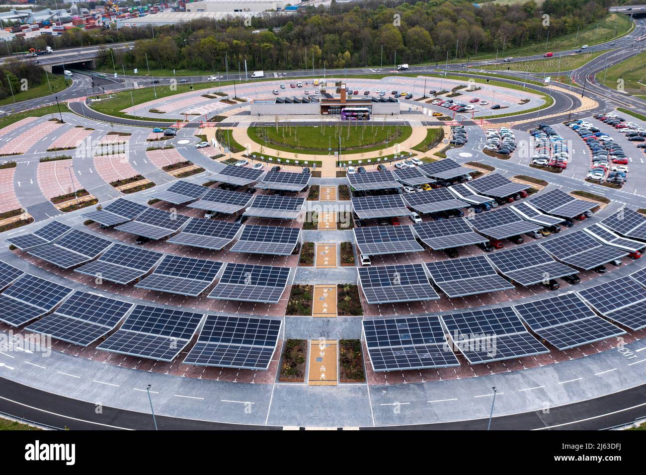 Leeds city car park rooftop hi-res stock photography and images - Alamy