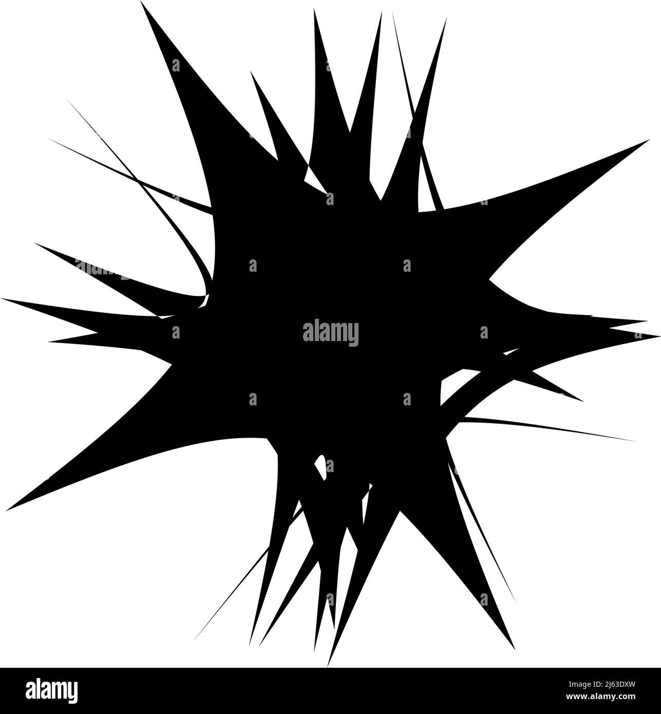 Abstract random geometric shape. Non figural, non figurative artistic ...