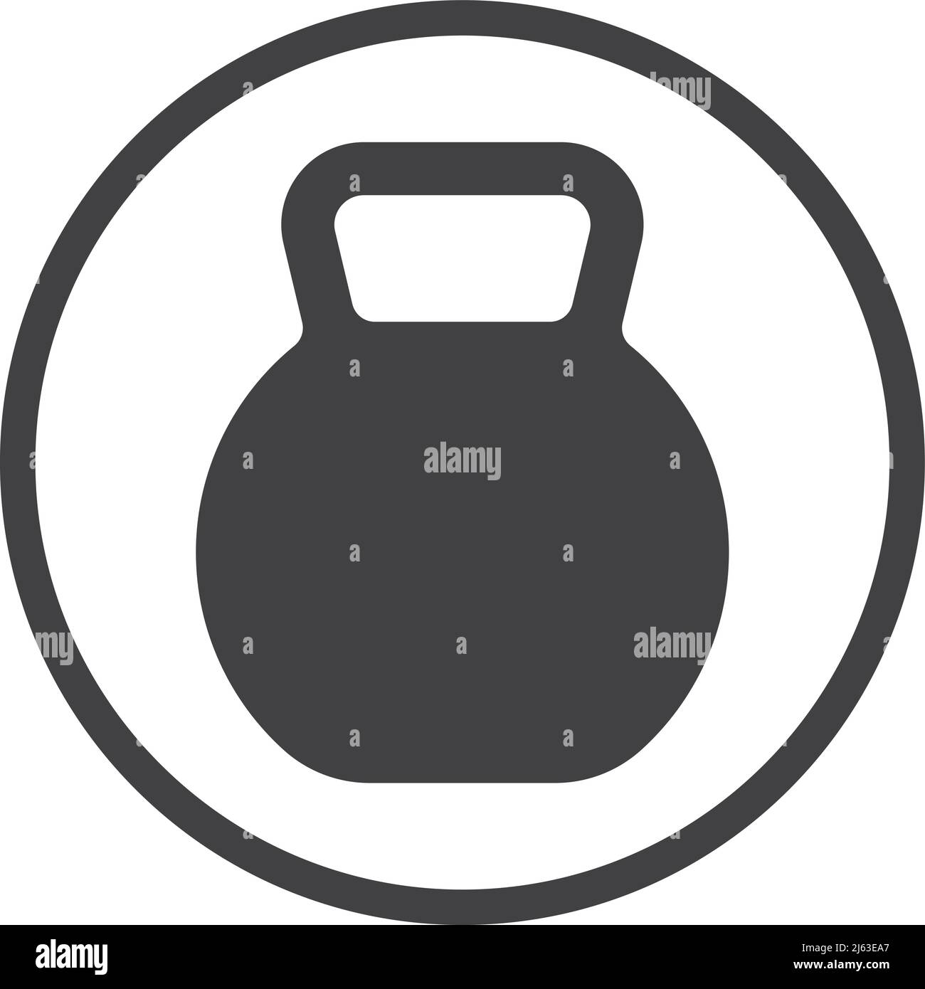 Kettlebell icon. Weight lifting symbol. Gym sign Stock Vector Image ...