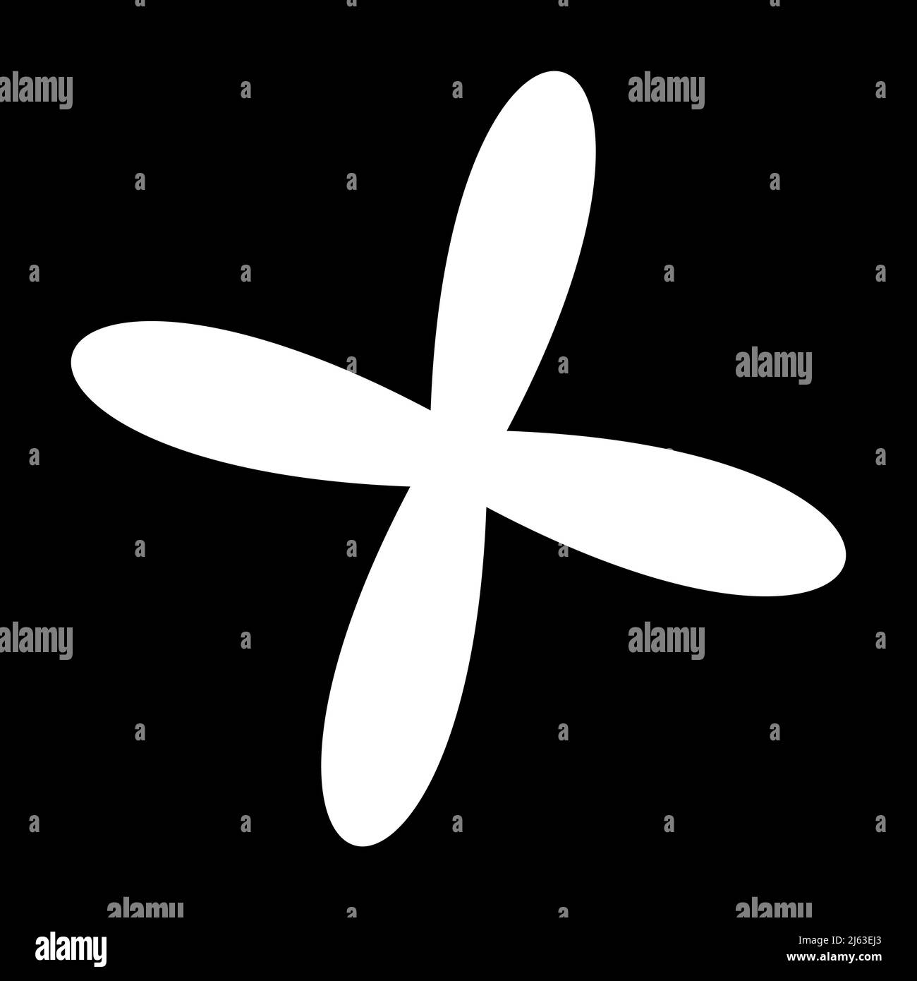 Abstract random geometric shape. Non figural, non figurative artistic ...