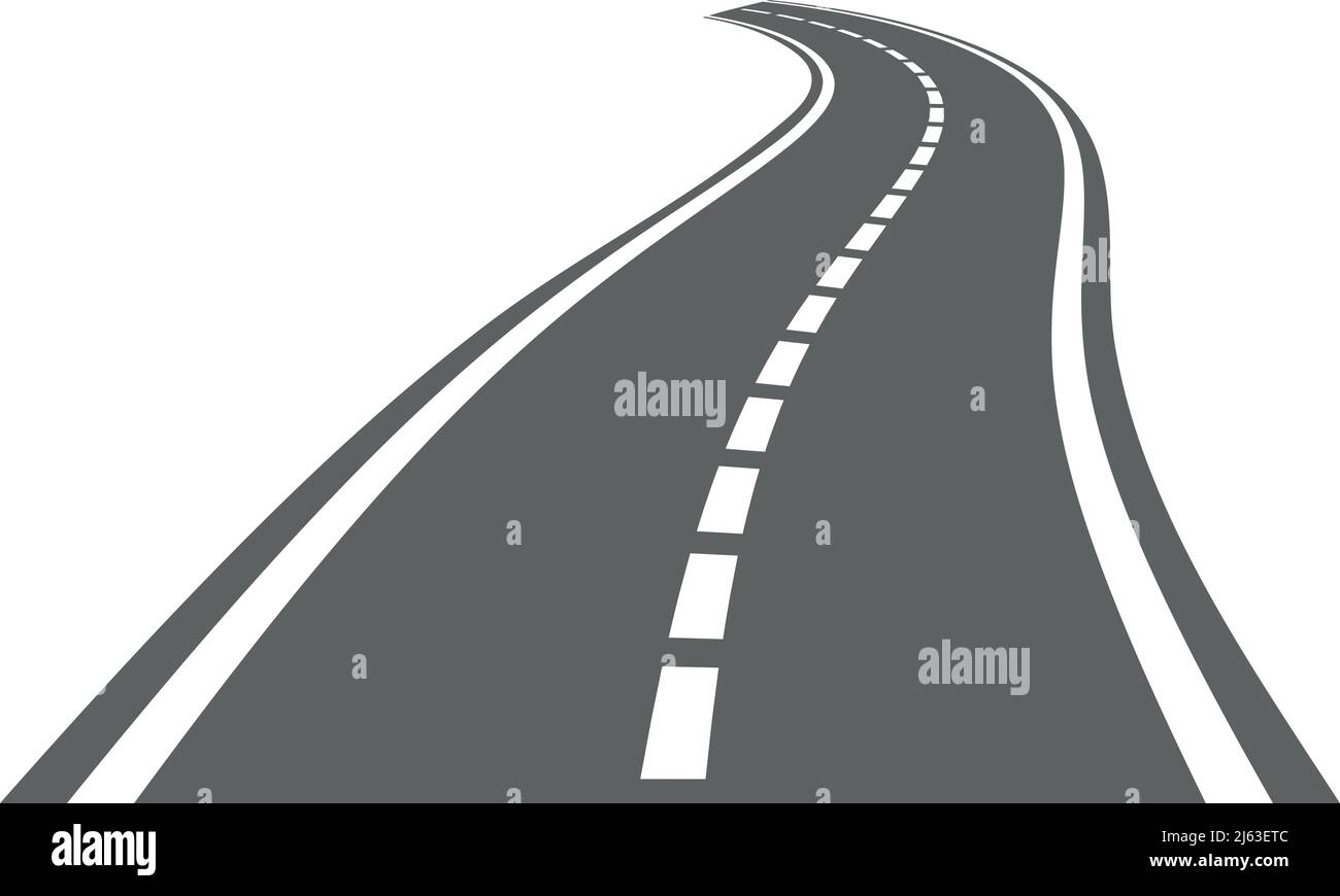 Far road Cut Out Stock Images & Pictures - Alamy