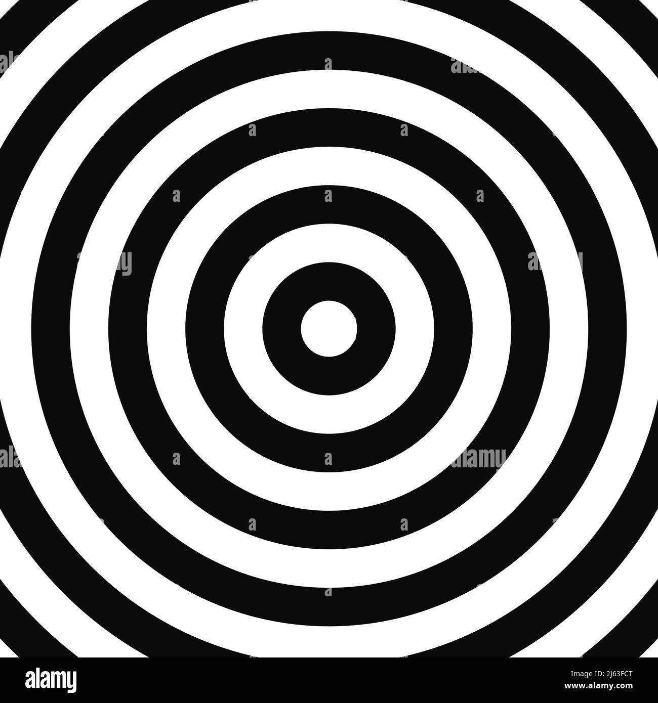 Concentric radial circles, rings design element icon. Stock vector ...