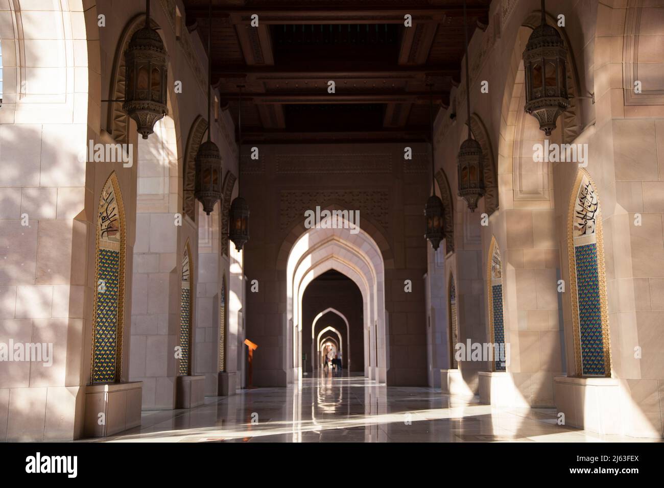 Muscat,Oman - April 24,2022 : View on Sultan Qaboos grand mosque ...