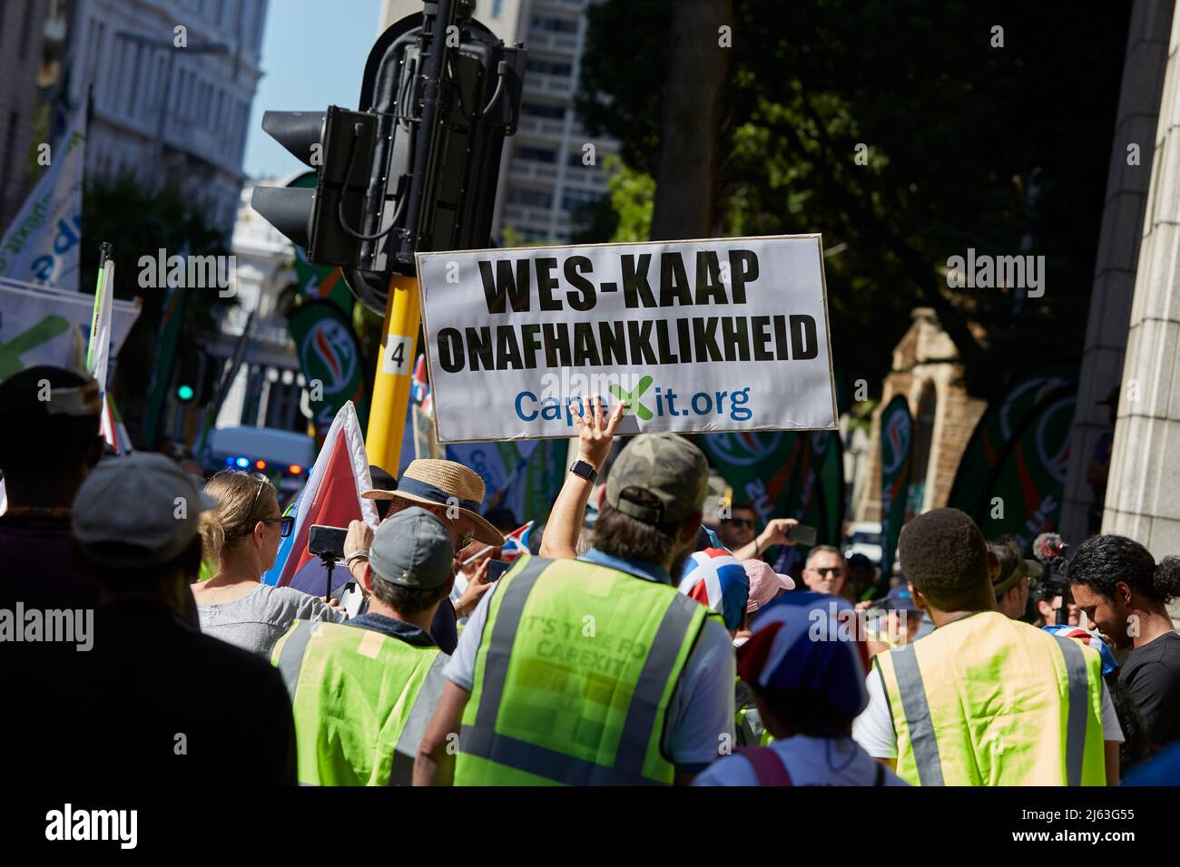 Cape Town, South Africa. 27th Apr, 2022. Cape Town Freedom Day Protest ...