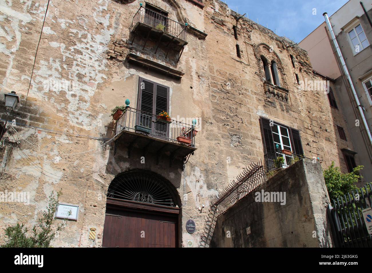 count federico's palace in palermo in sicily (italy Stock Photo - Alamy