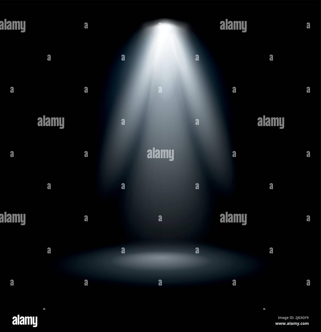 Scene illumination lamp with light glow. Realistic mockup Stock Vector ...