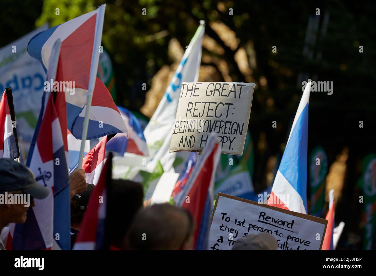 Cape Town, South Africa. 27th Apr, 2022. Cape Town Freedom Day Protest ...
