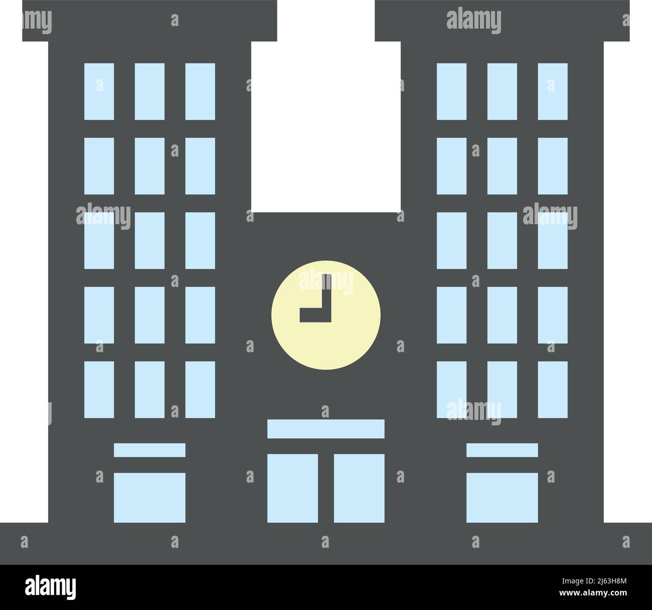 College icon. City architecture symbol. Building exterior Stock Vector ...