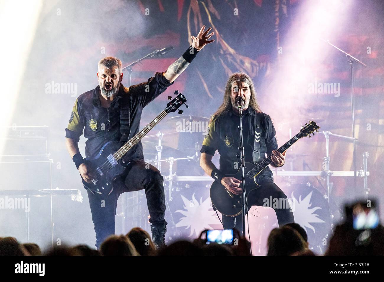 Oslo, Norway. 16th, April 2022. The Norwegian black metal band Vreid ...