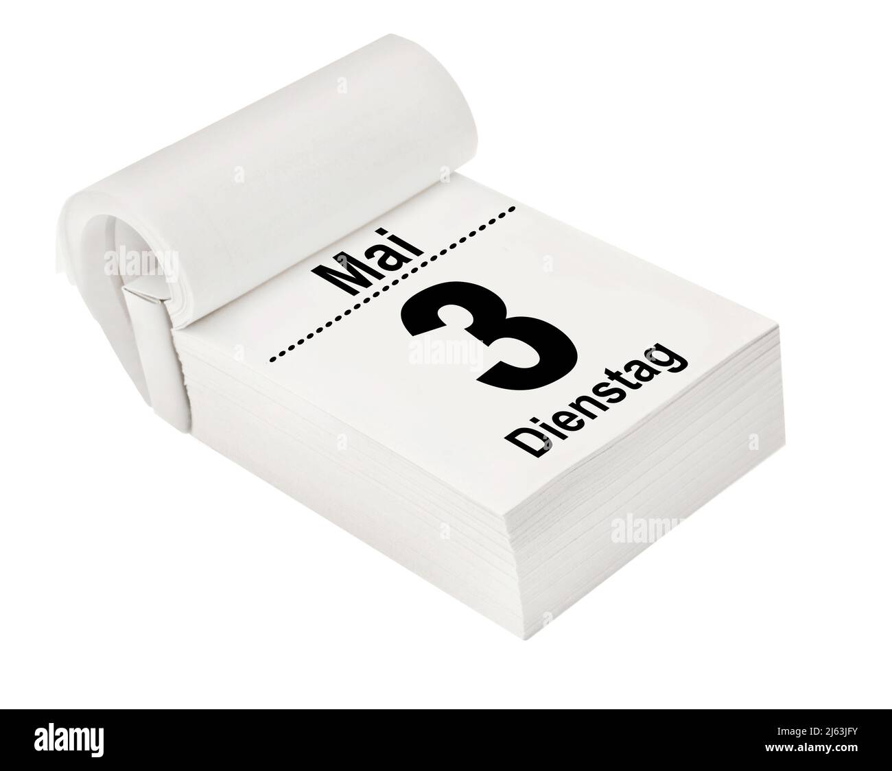 German calendar 2022 May 3 Tuesday isolated on white background Stock ...