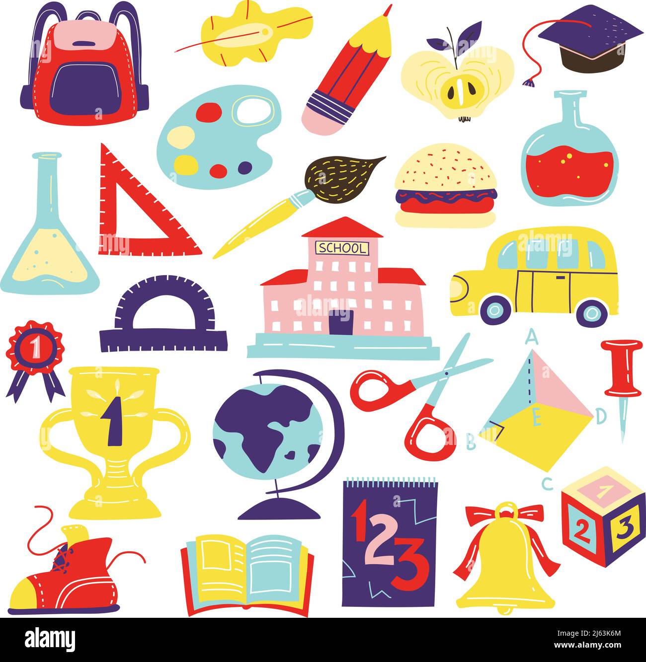School symbols hi-res stock photography and images - Alamy