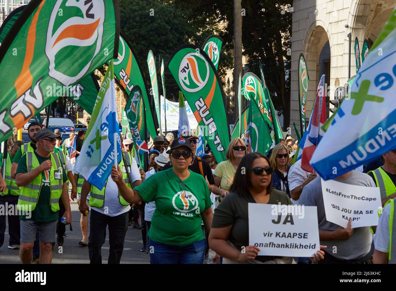 Cape Town, South Africa. 27th Apr, 2022. Cape Town Freedom Day Protest ...