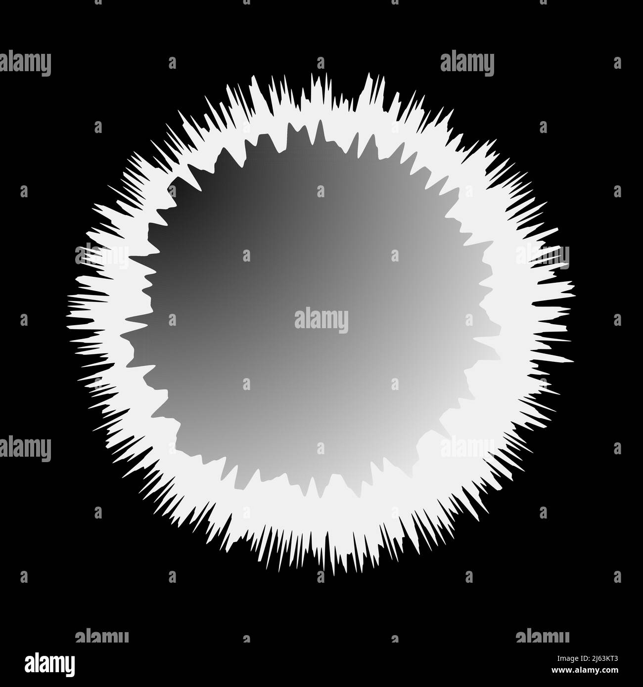 Abstract radial, geometric vector design element. Non figurative ...