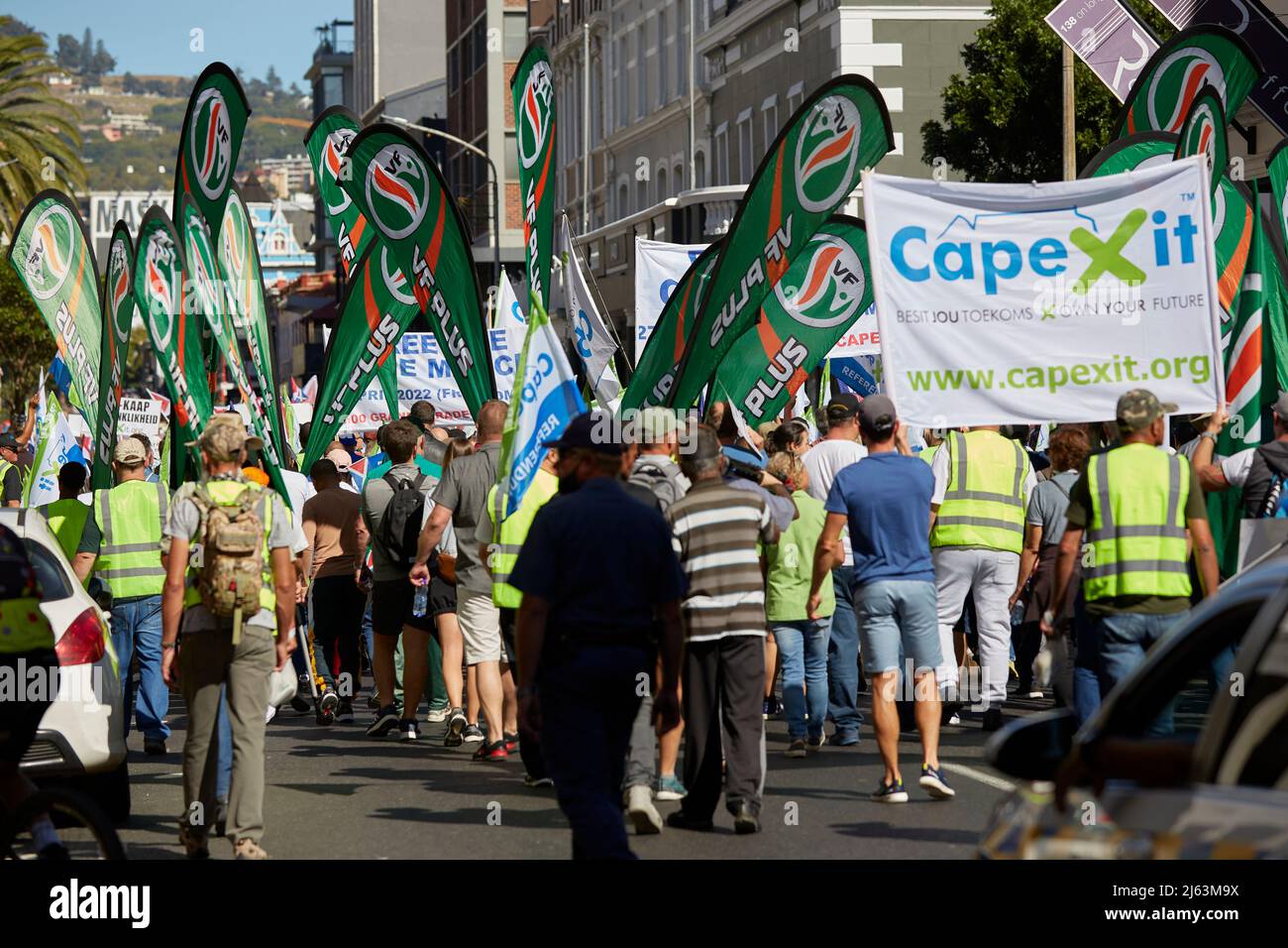 Cape Town, South Africa. 27th Apr, 2022. Cape Town Freedom Day Protest ...