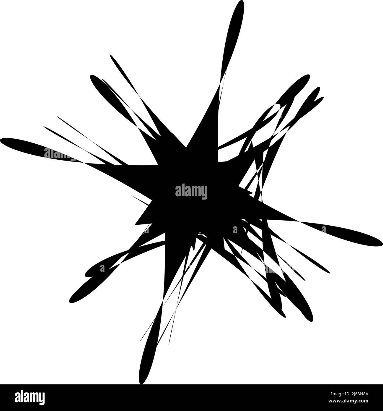 Abstract random geometric shape. Non figural, non figurative artistic ...