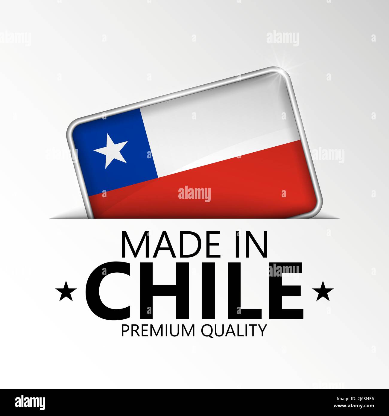 Chile flag in map Stock Vector Images - Alamy