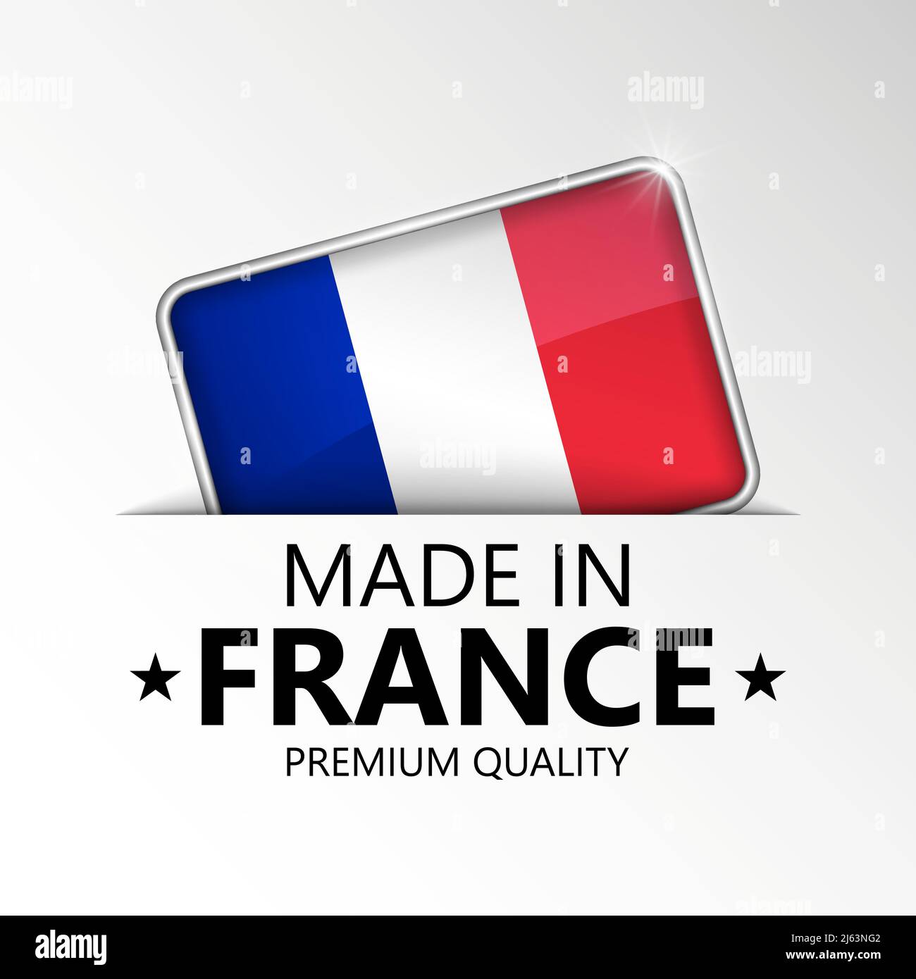 Made in france label Stock Vector Images - Alamy