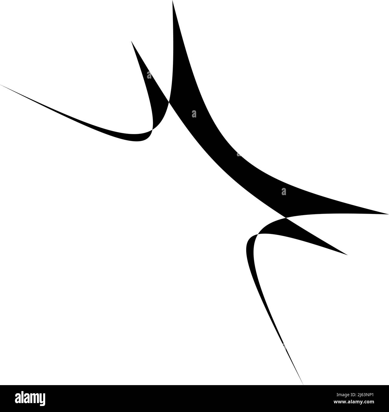 Abstract random geometric shape. Non figural, non figurative artistic ...