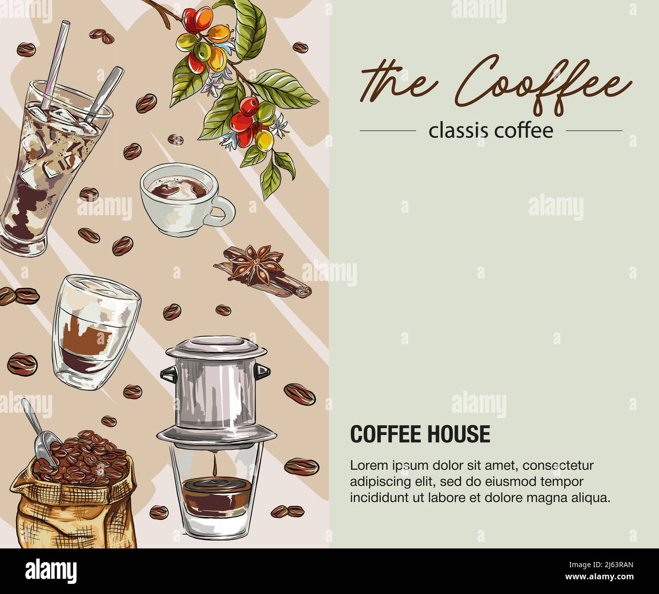 Kaffee label hi-res stock photography and images - Alamy