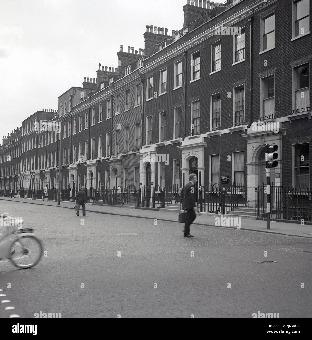 1960s, historical, Gower Street, London, England, UK, two gentlemen ...