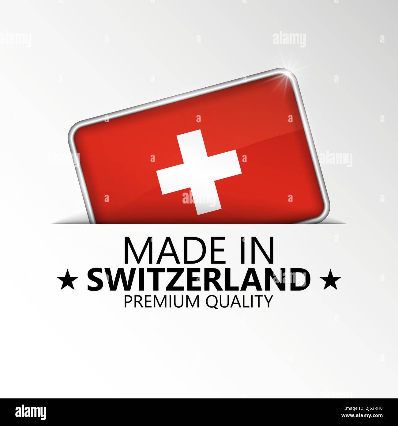 Made In Switzerland Logo Made In Switzerland Colorful Vector Badge