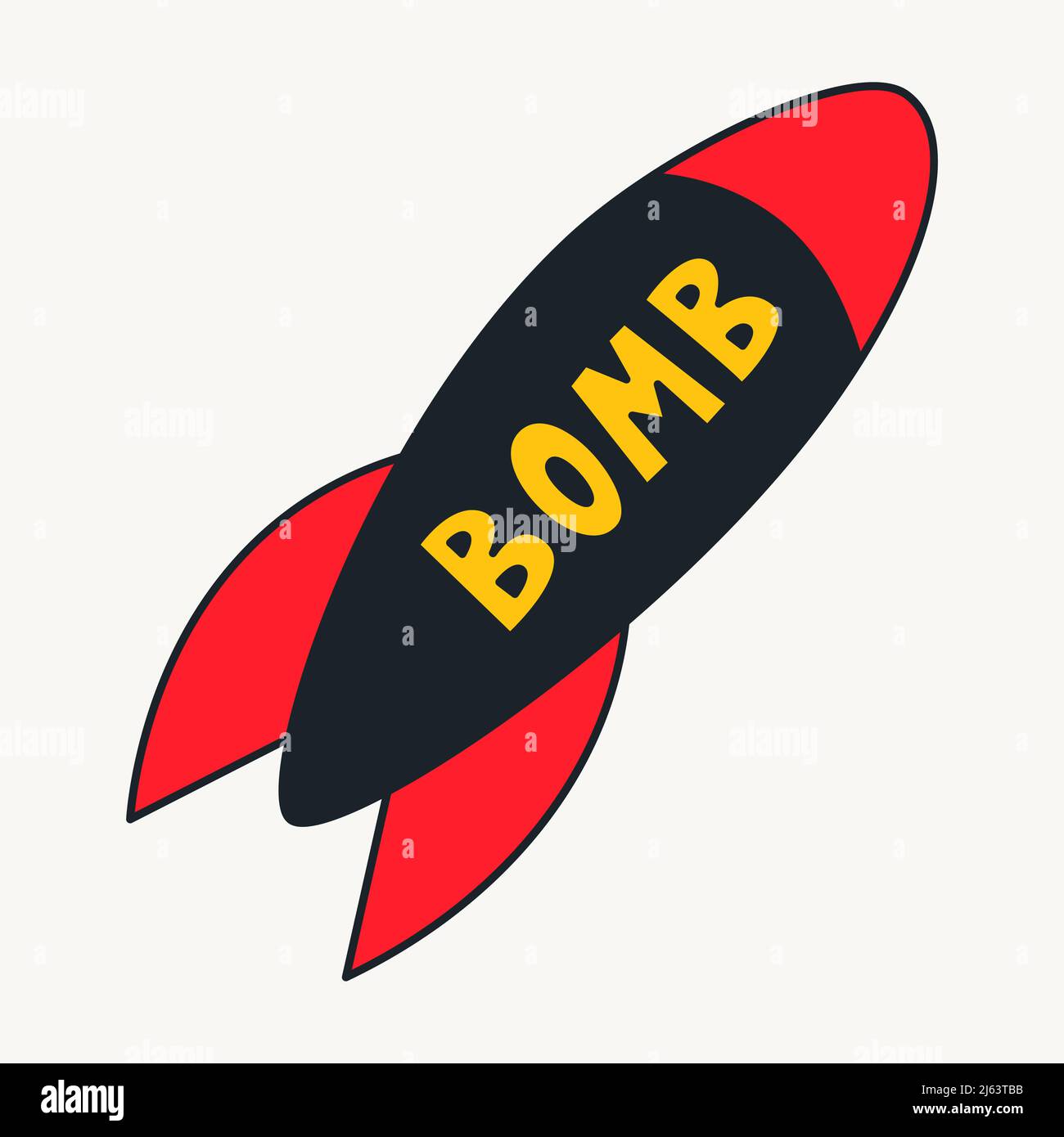 Bomb emoticon cartoon illustration hi-res stock photography and images ...