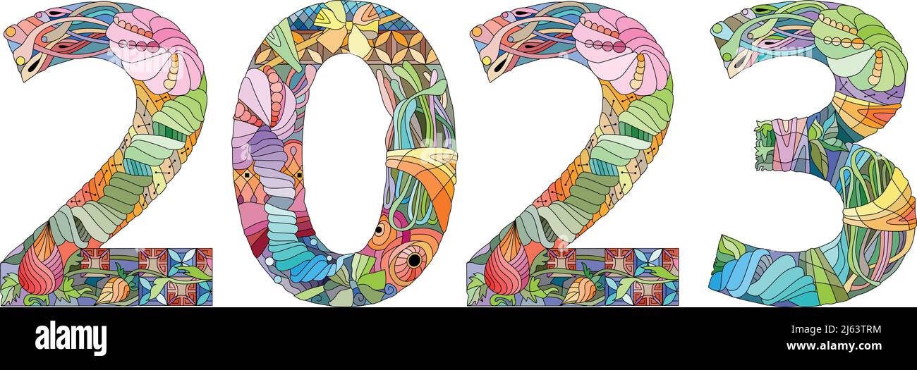 Two thousand twenty three Stock Vector Images - Alamy