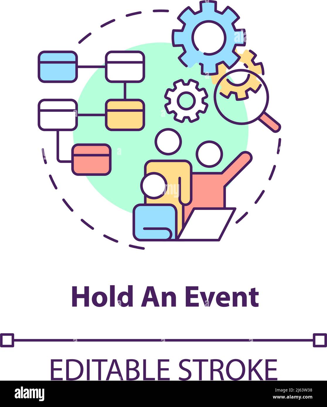 Hold event concept icon Stock Vector Image & Art - Alamy