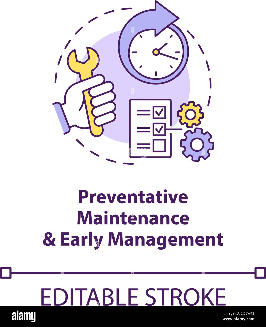 Preventive maintenance and inspection Stock Vector Images - Alamy