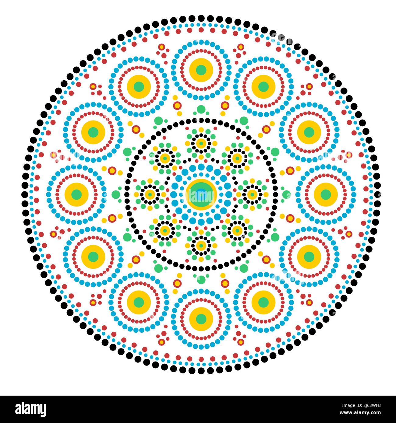 Aboriginal painting black dot hi-res stock photography and images - Alamy