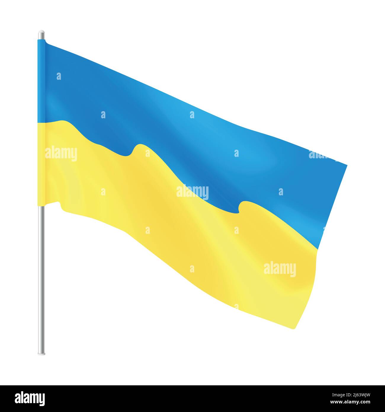 Ukraine flag. National Ukrainian yellow blue flag. Vector Stock Vector ...