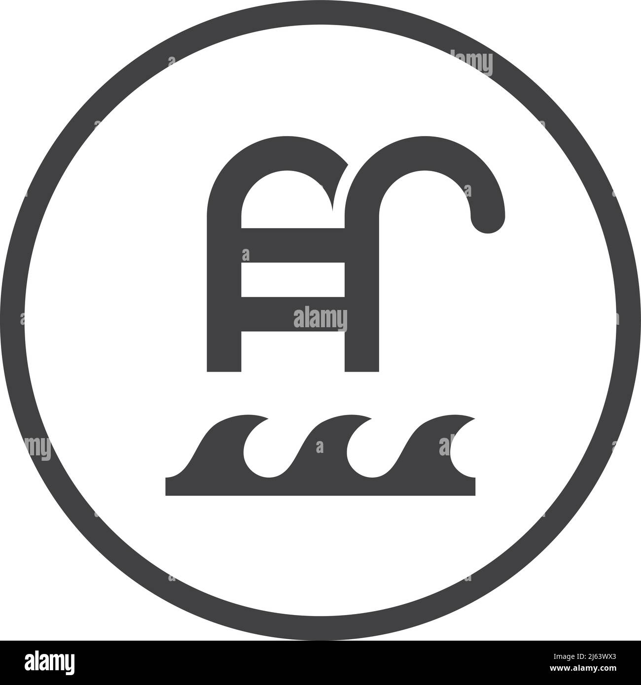 Sea water round waves Black and White Stock Photos & Images - Alamy