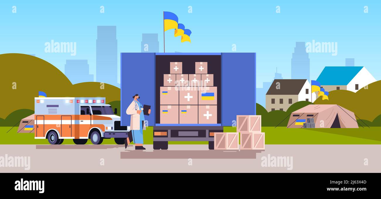 Humanitarian material Stock Vector Images - Alamy