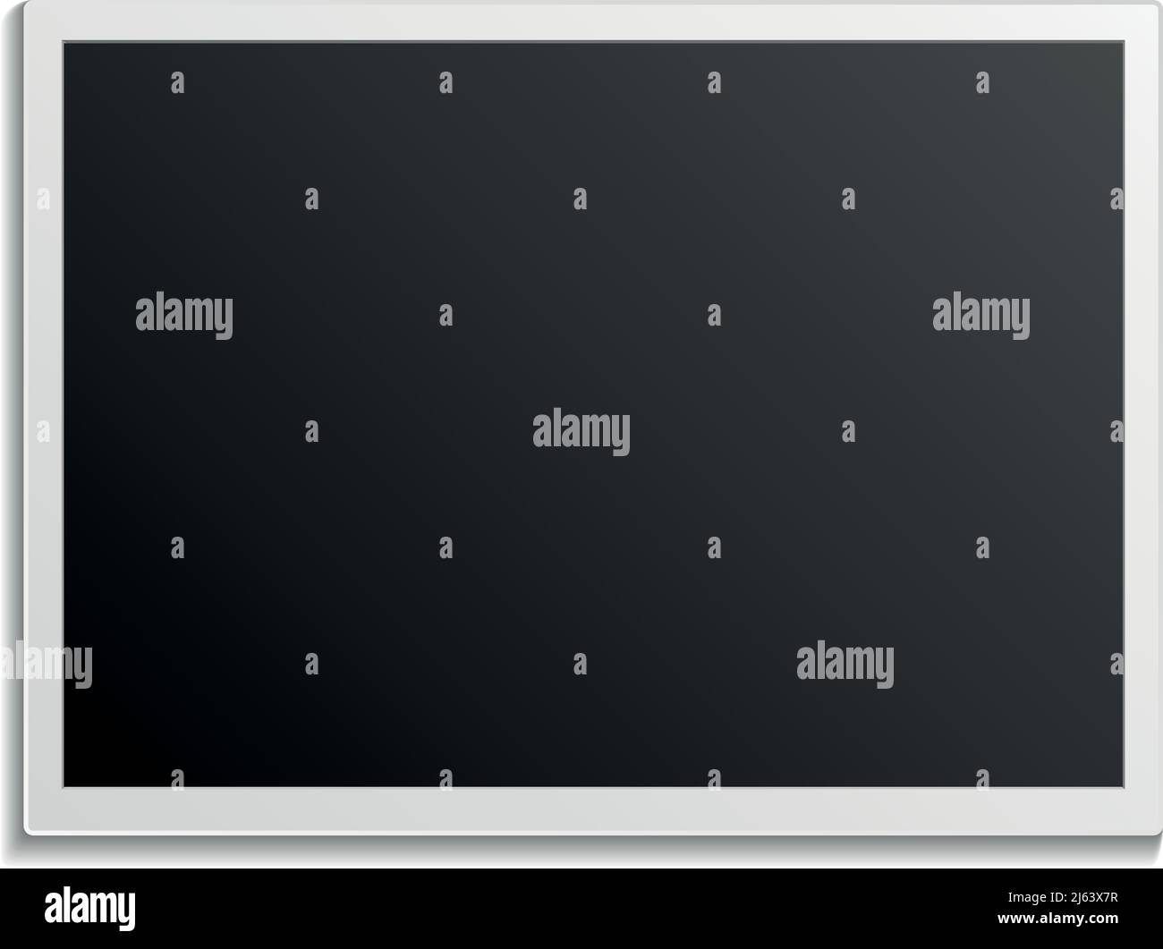 Album photo frame mockup. Realistic blank picture Stock Vector Image ...