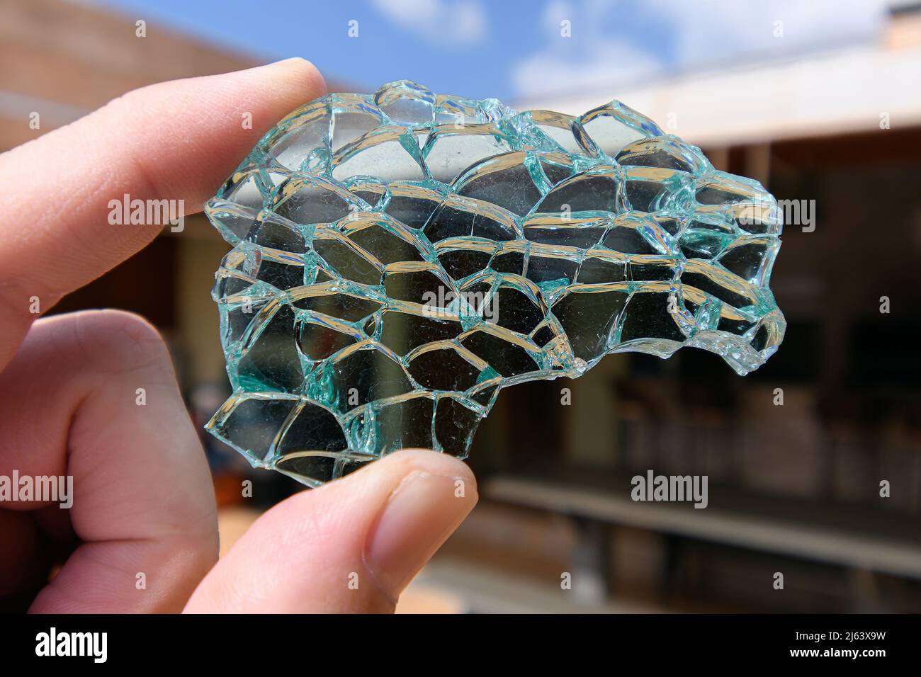 Broken tempered glass hi-res stock photography and images - Alamy