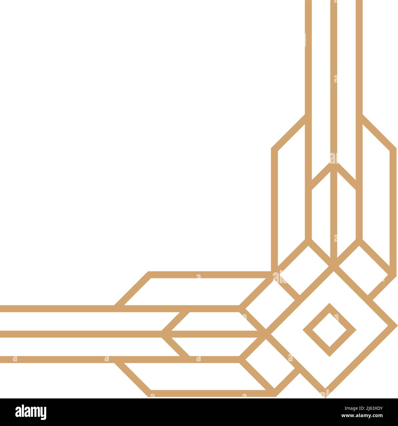 Ornamental corner. Decorative art deco golden element Stock Vector ... Ornamental corner. Decorative art deco golden element Stock Vector ...