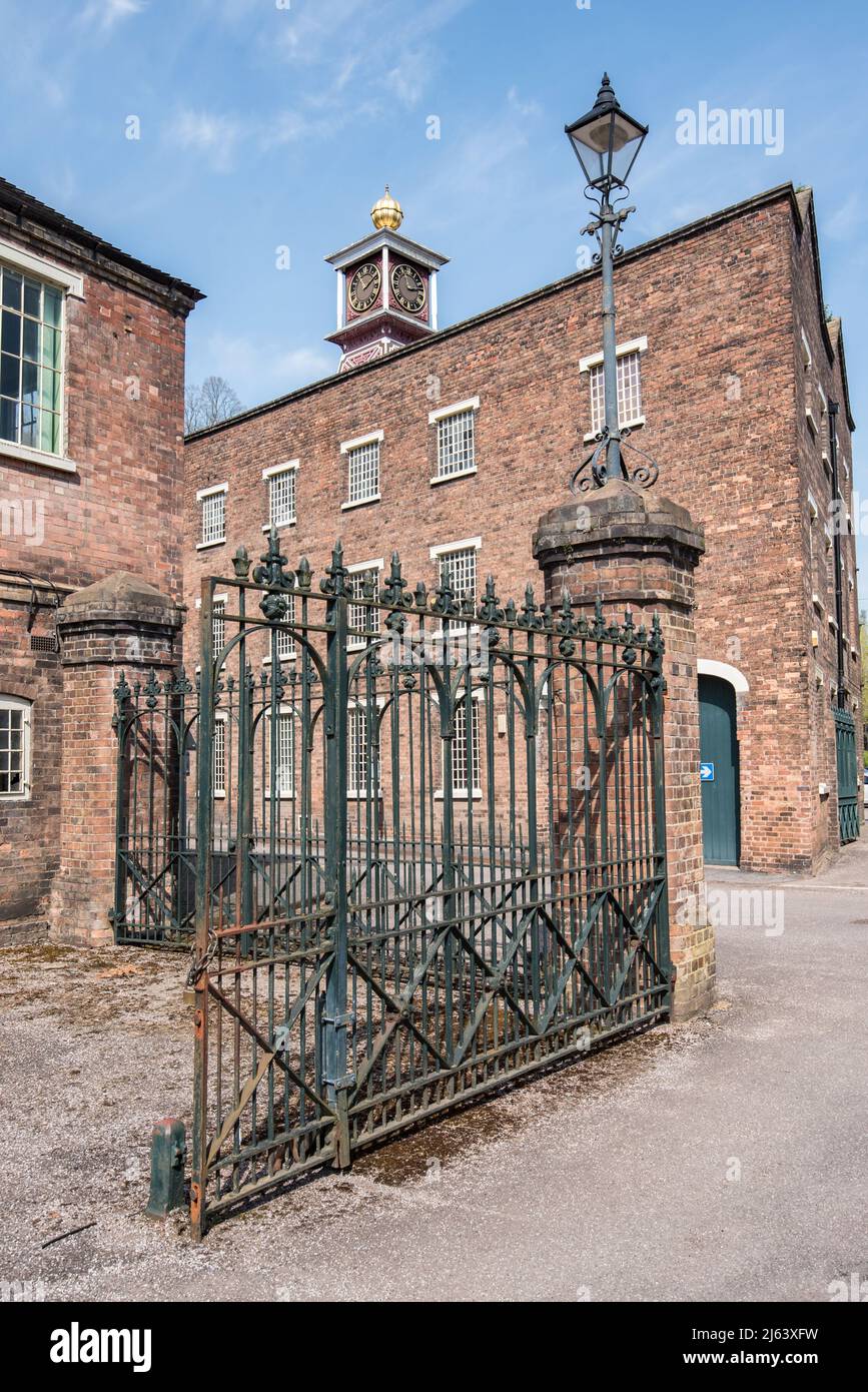 The clock tower on the Museum of Iron building at Coalbrookdale ...