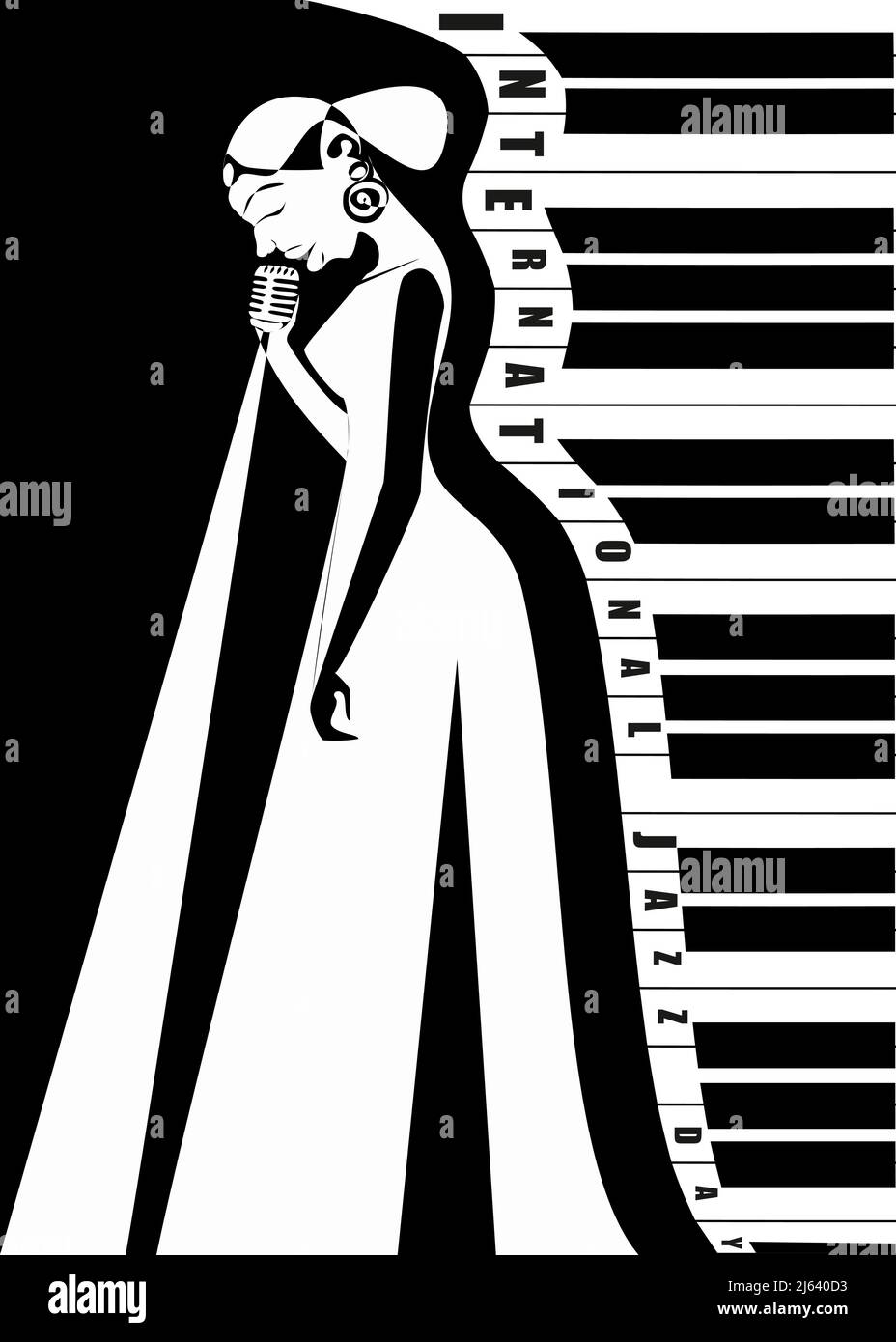 Jazz woman Stock Vector Images - Alamy