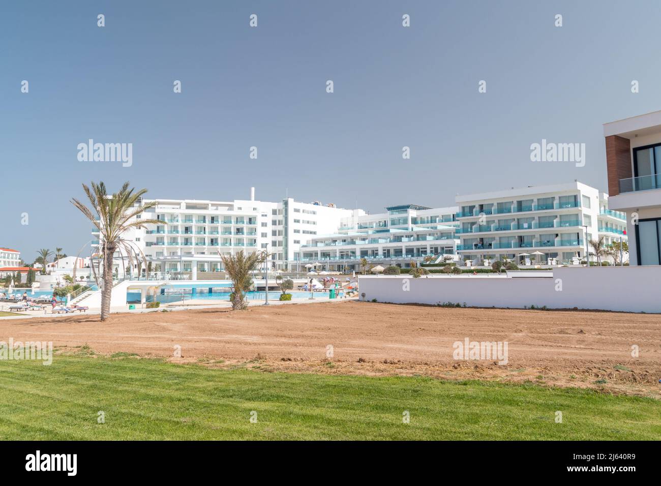 Paphos, Cyprus - April 2, 2022: Akti Beach Village Resort Stock Photo ...
