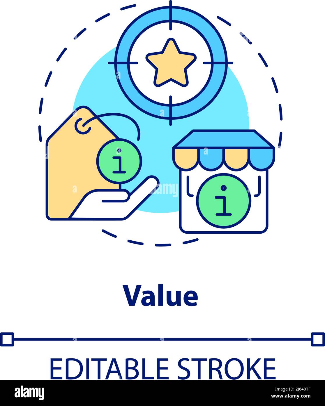 Value concept icon Stock Vector Image & Art - Alamy