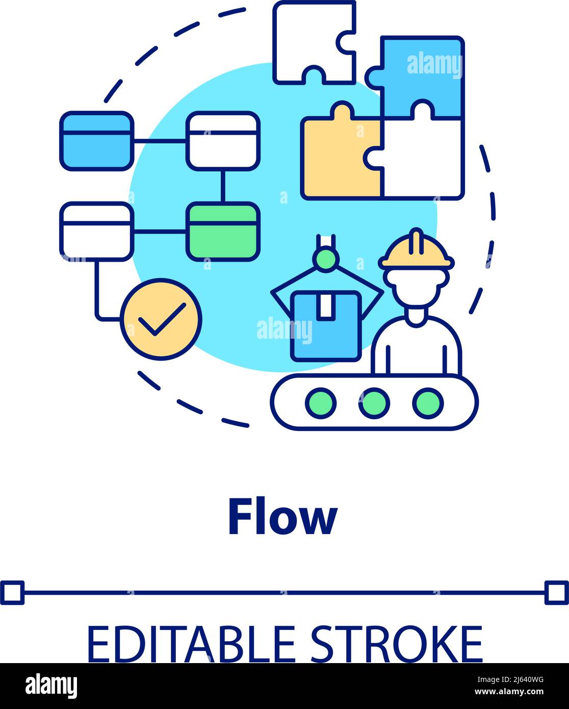 Flow concept icon Stock Vector Image & Art - Alamy