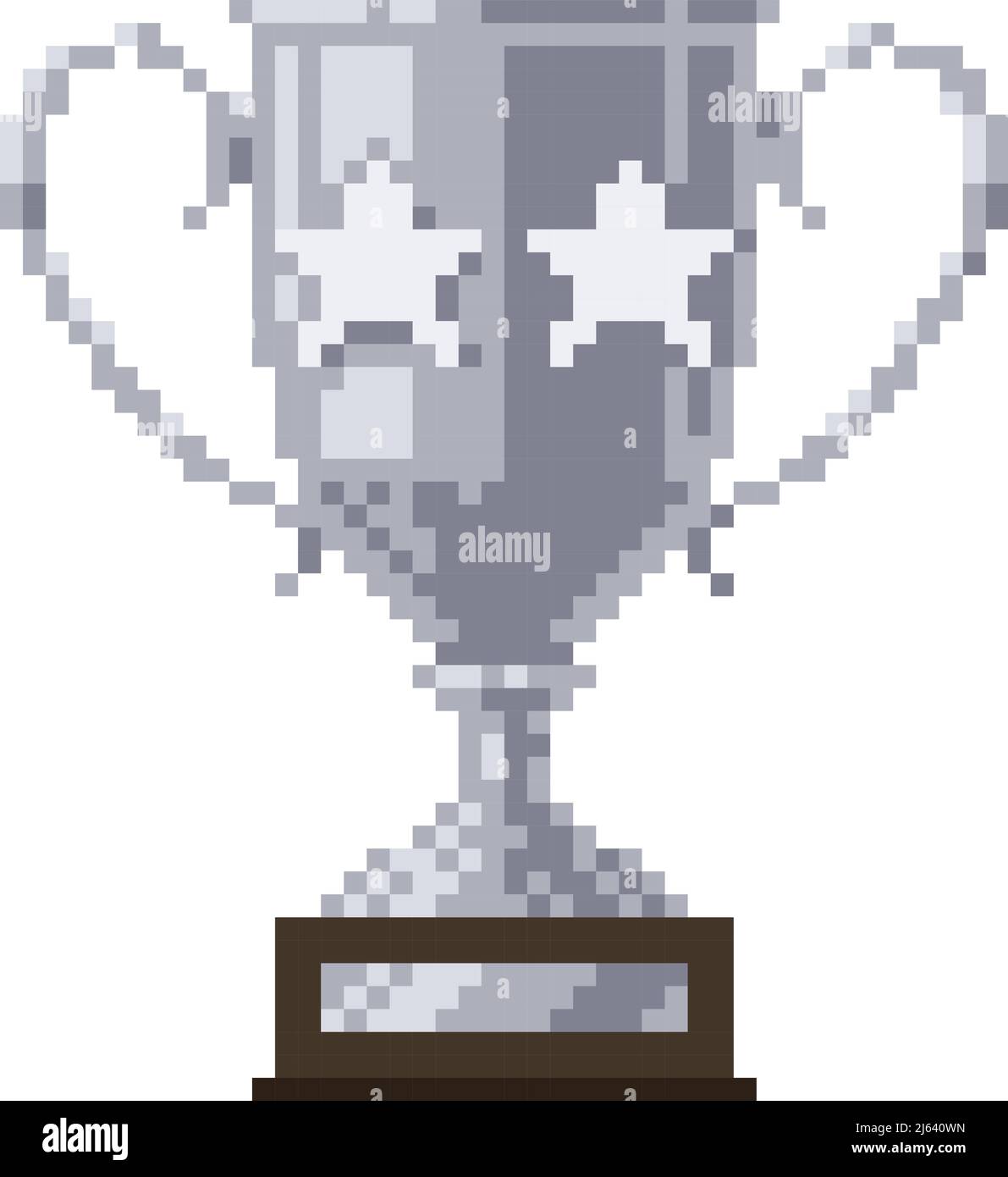 8 bit pixel sports cup. vector illustration Stock Vector Image & Art ...