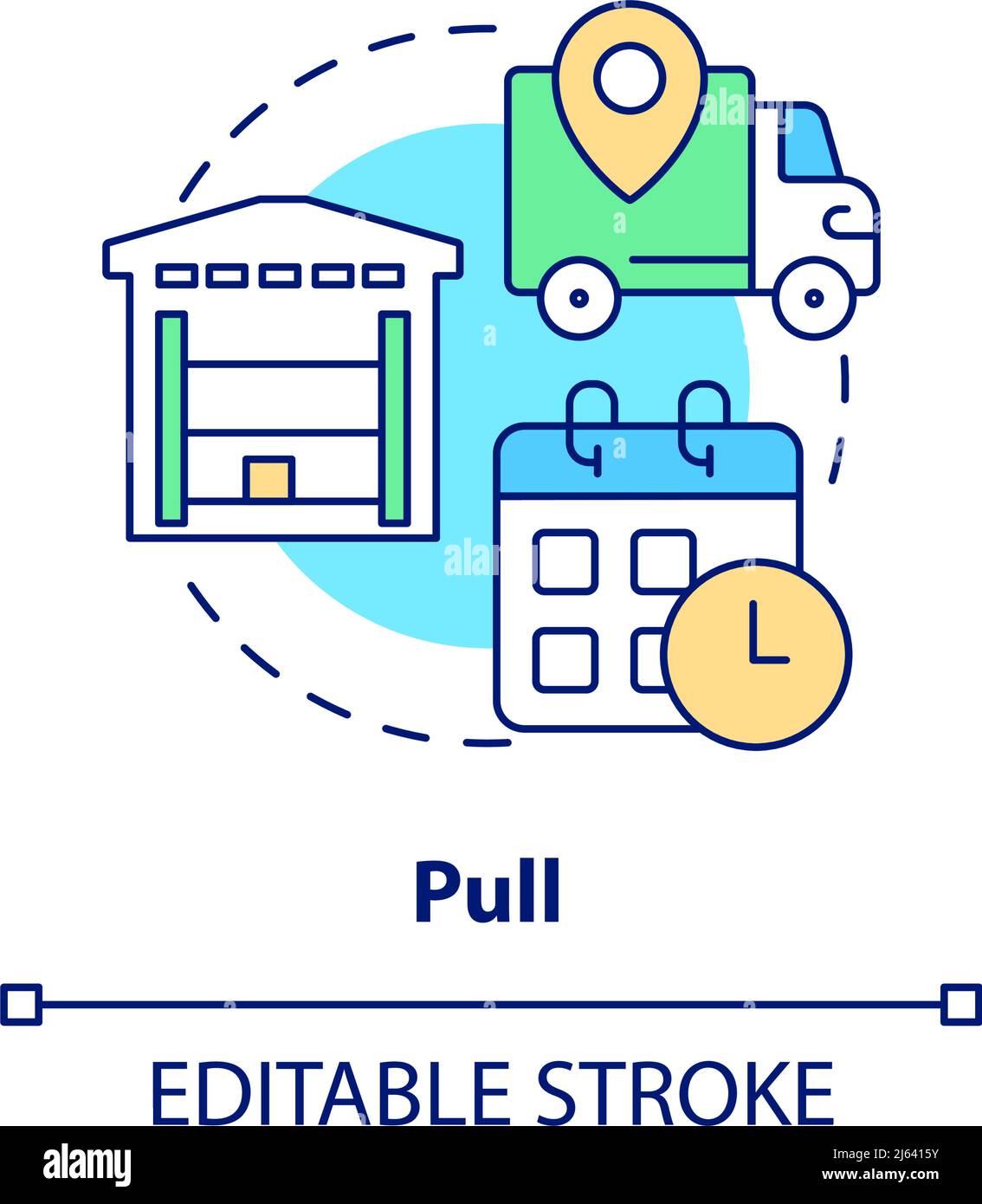 Pull concept icon Stock Vector Image & Art - Alamy
