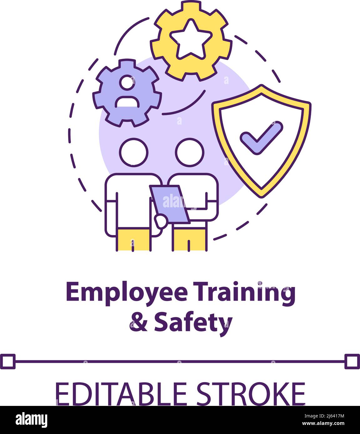 Employee training and safety concept icon Stock Vector Image & Art - Alamy